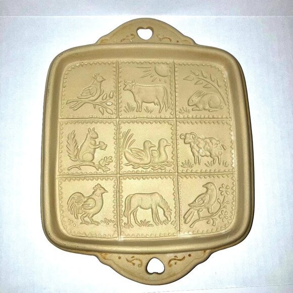 Hill Design | Kitchen | Brown Bag Cookie Art 99 Farm Animals Ceramic ...
